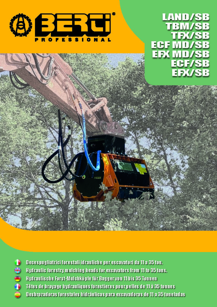BERTI ECF/SB HYDRAULIC FORESTRY MULCHER - LARGE SIZE EXCAVATOR - Ag-Pride